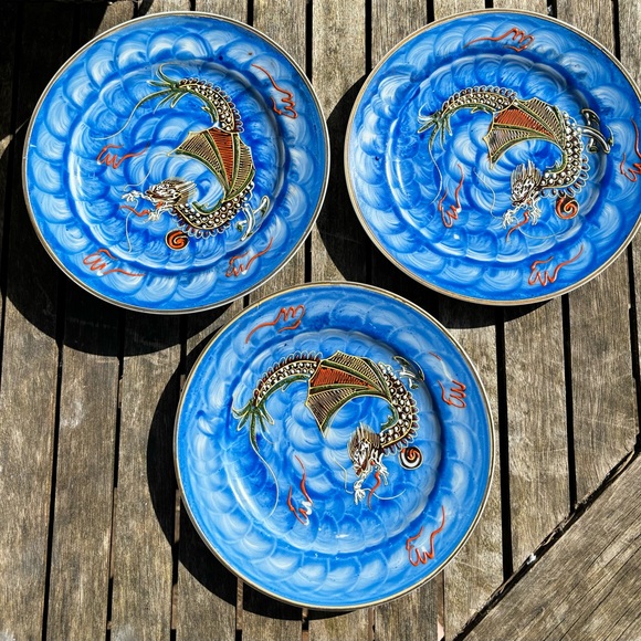 Dragonware Moriage | Other | Vintage Handpainteddragonware ...